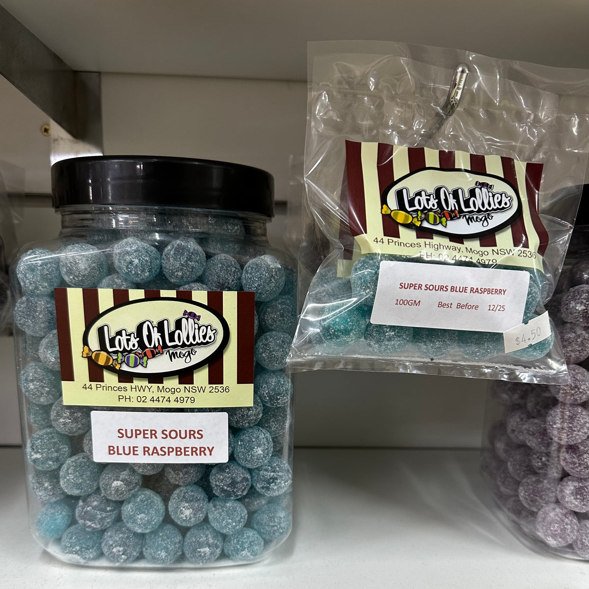 Super Sours Blue Raspberry – Lots of Lollies Mogo