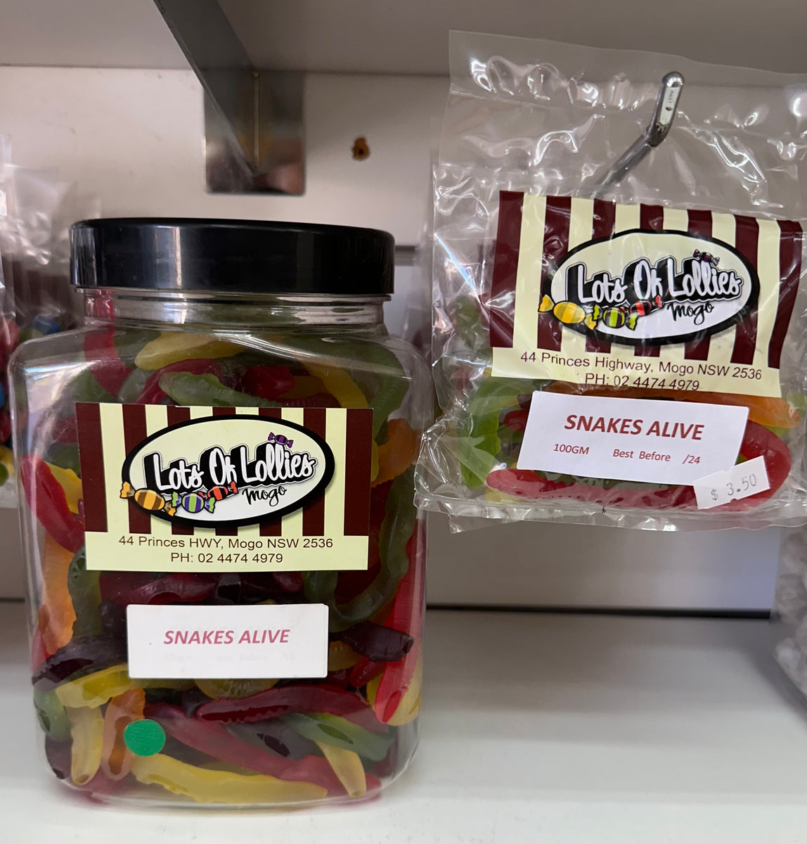 Snakes Alive – Lots of Lollies Mogo