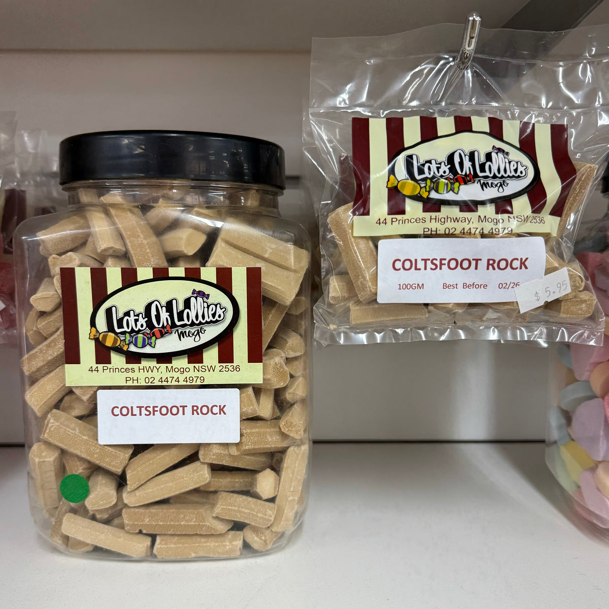 Coltsfoot Rock – Lots of Lollies Mogo