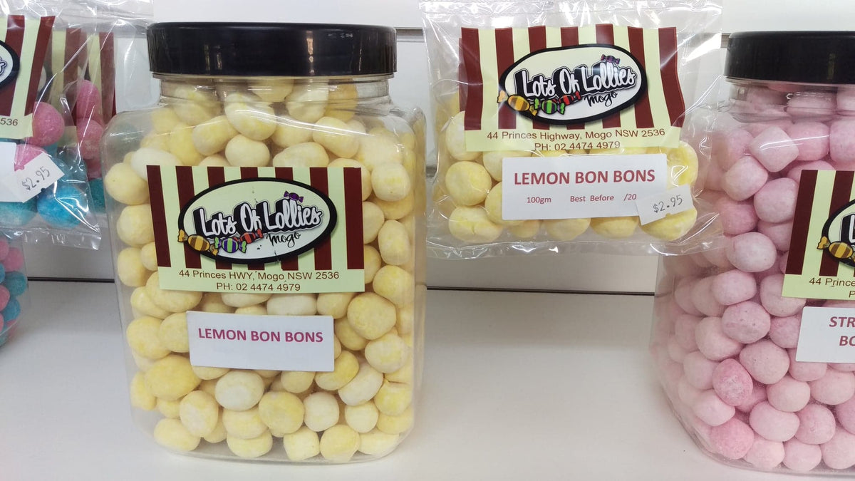 Lemon Bon Bons 100g – Lots of Lollies Mogo